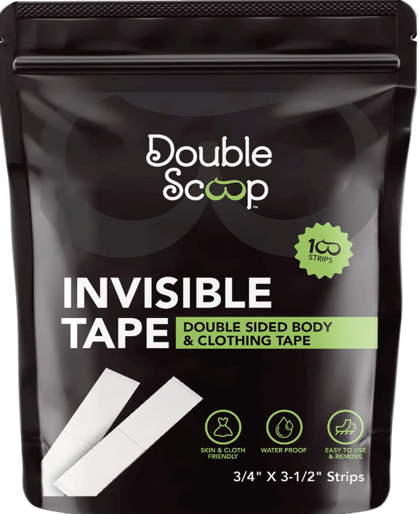 Double Scoop® Double-Sided Clear Body Tape Strips – Double-Scoop